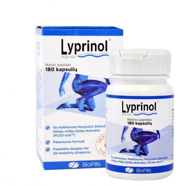 LYPRINOL maisto papildas sąnariams, 180 kapsulių - Sveikata1.lt